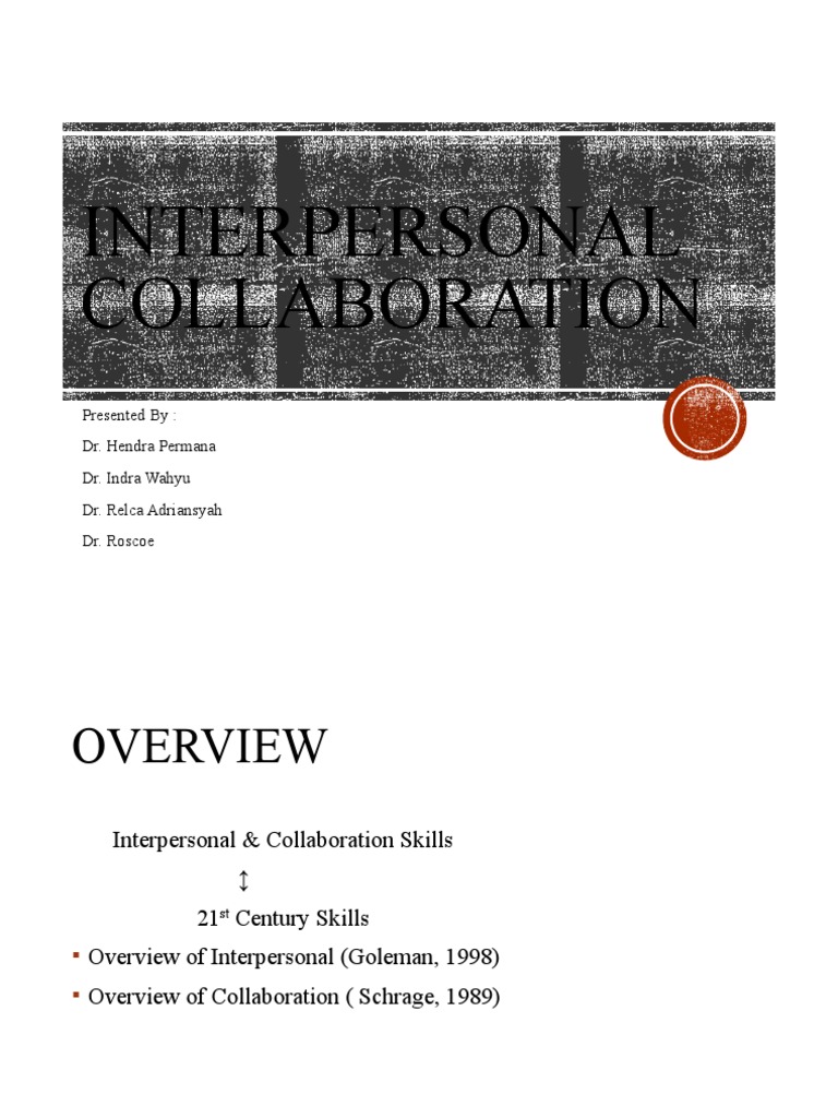 Interpersonal & Interprofessional Collaboration | PDF | Patient ...