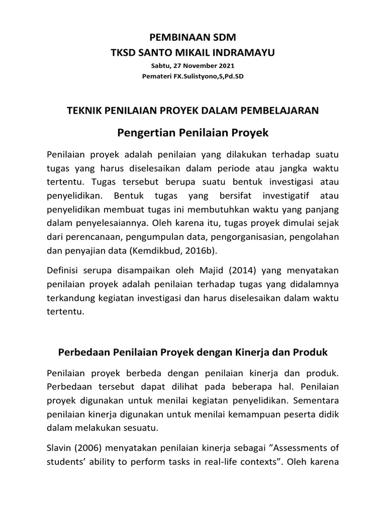 Pembinaan SDM | PDF