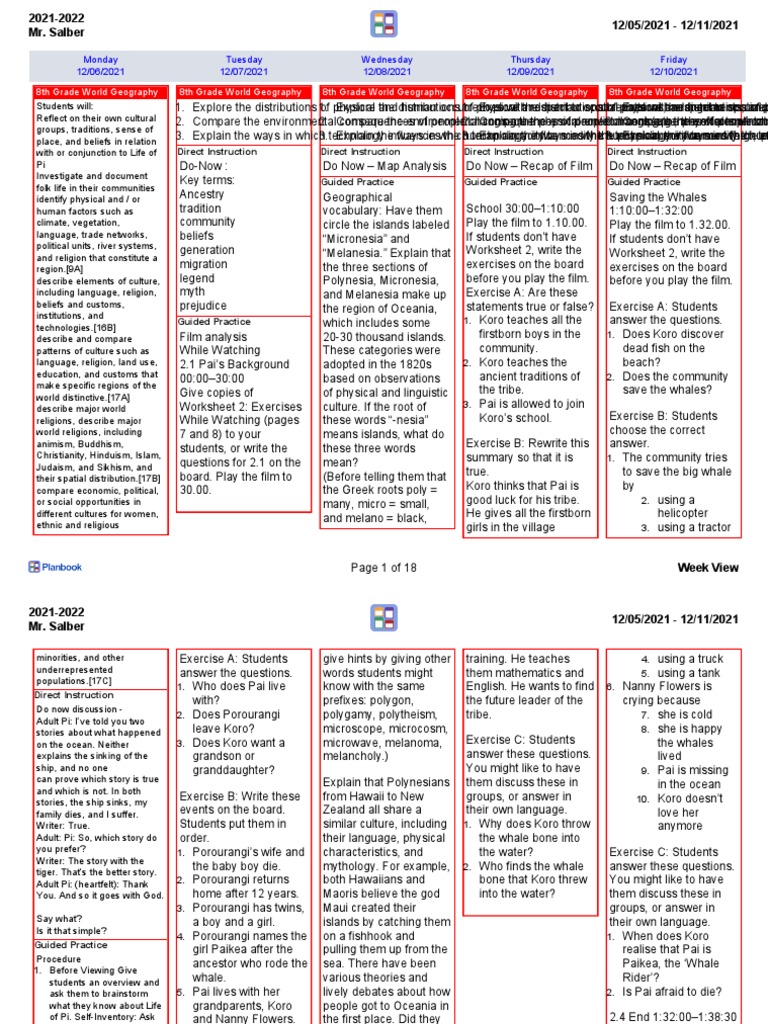 8th Grade World Geography Lesson Plans Q2 Week 8 | PDF | God | Jesus