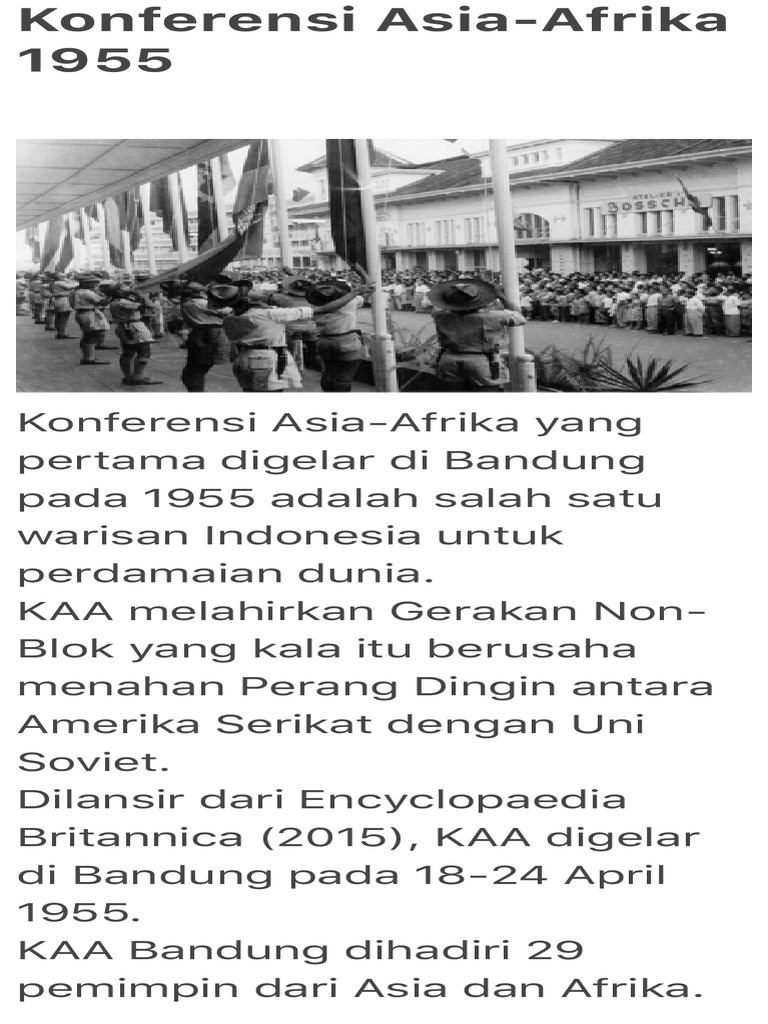 Konferensi Asia-Afrika 1955 | PDF | Perjalanan