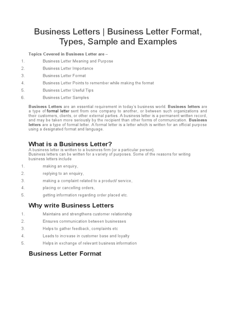 How To Write In Business Letter Format 12 Sample Introduction Letters