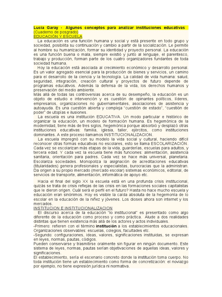 Lucia Garay | PDF | Institución | Los símbolos