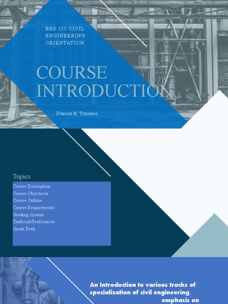 CE Orientation Syllabus | PDF | Civil Engineering | Engineering
