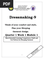 Dressmaking 9 - Q2 - Module-1 | PDF | Seam (Sewing) | Sewing