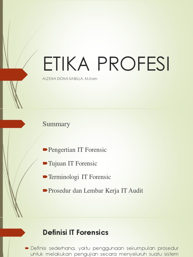 Etika Profesi | PDF