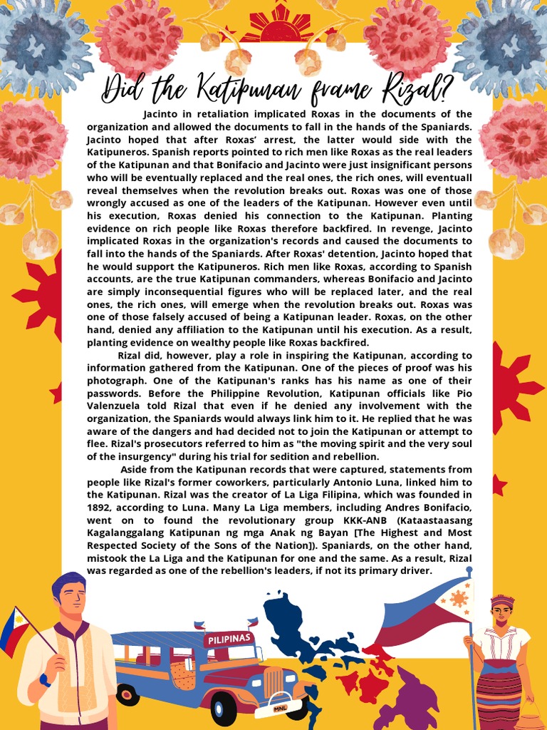 Did The Katipunan Frame Rizal? | PDF | Philippines