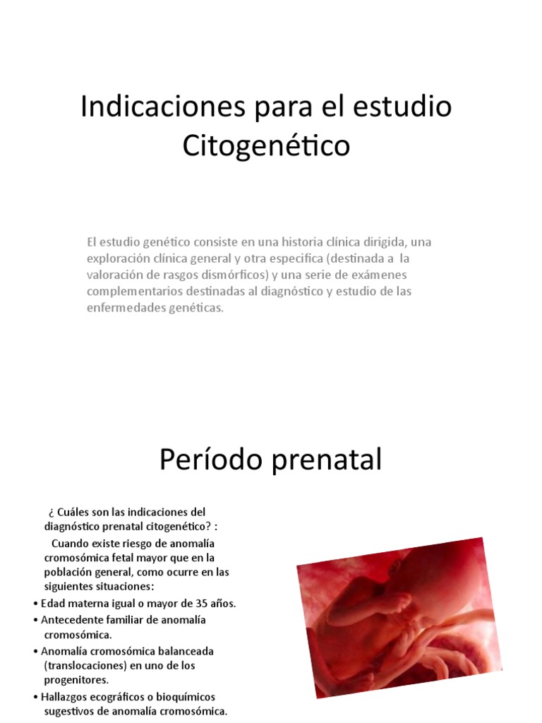 Indicaciones para El Estudio Citogenético | PDF | Aborto espontáneo ...