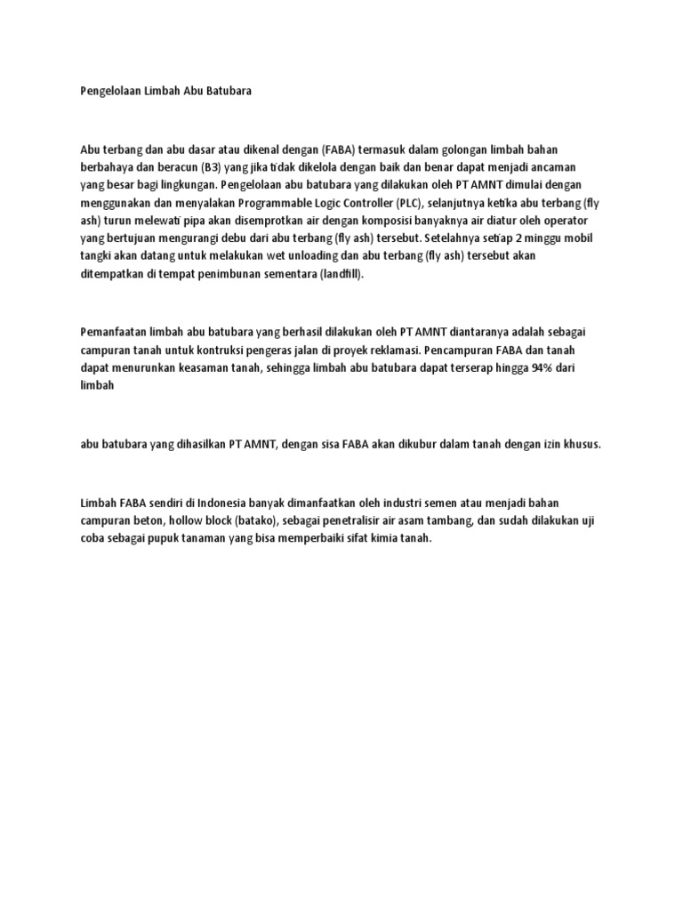 Referensi Bab 3 PLC Fly Ash | PDF