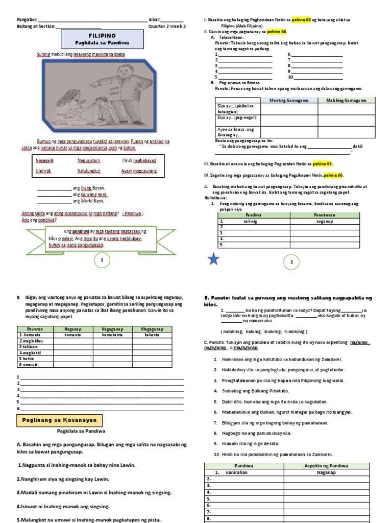 Filipino 5 Q2 W2 | PDF