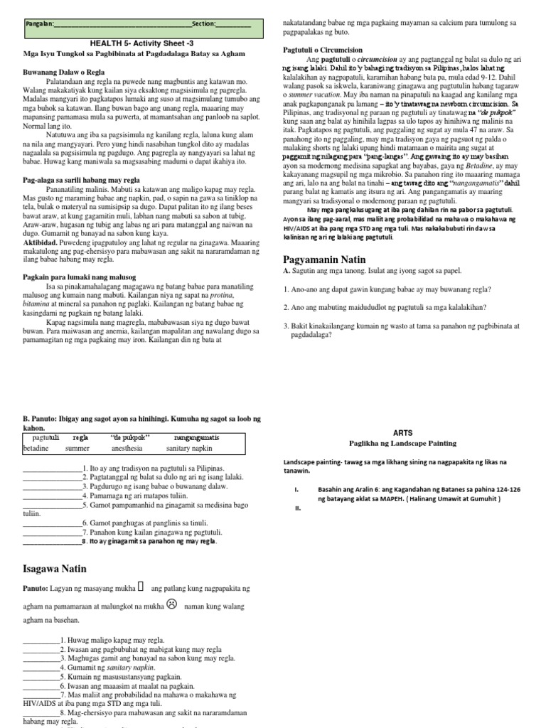 Health 5 Q2 W3 | PDF