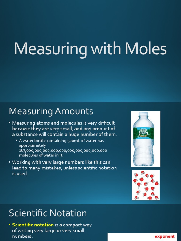 Measuring With Moles | PDF | Mole (Unit) | Metrology