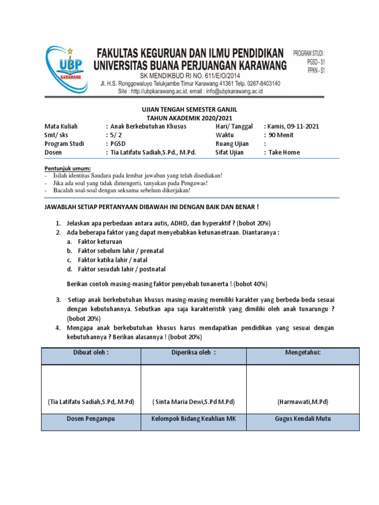 Soal Uts Abk 2021 | PDF | Kesehatan Holistik
