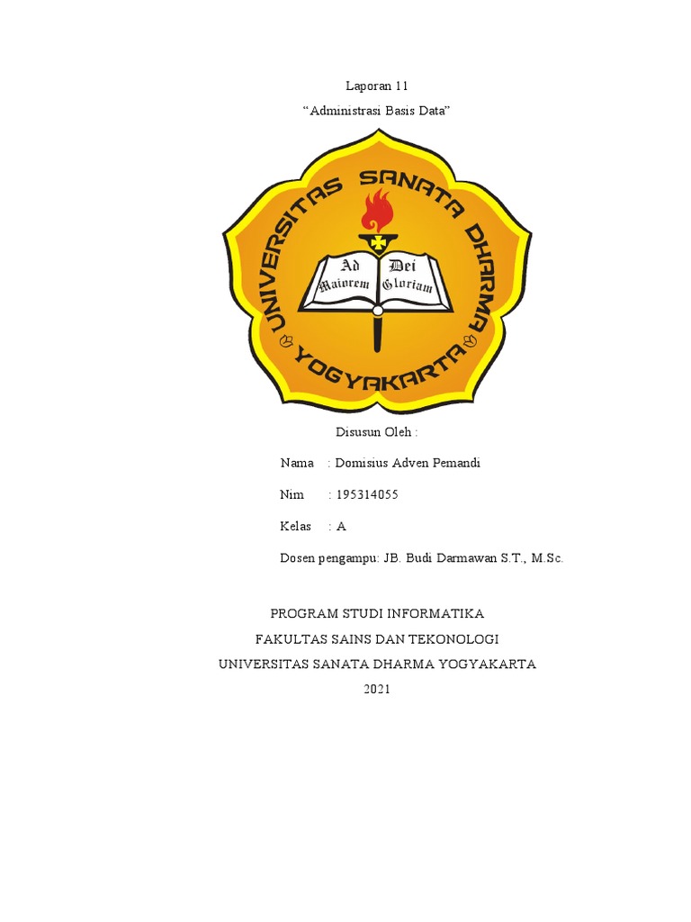 Laporan 11 - 195314055 | PDF