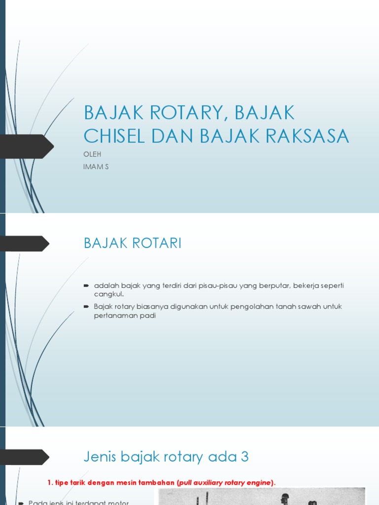 Pertemuan 5 Bajak Rotari | PDF | Griya & Taman