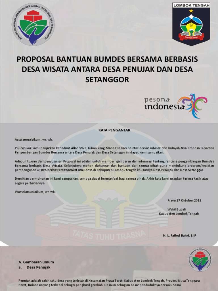 Proposal Bumdes | PDF | Perjalanan