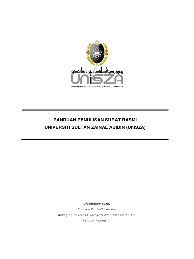 Garis Panduan Penulisan Surat Rasmi | PDF