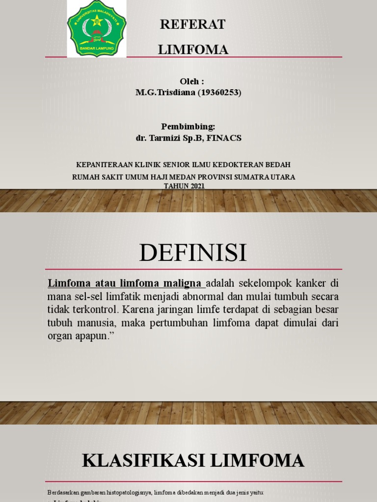 Definisi dan Klasifikasi Limfoma | PDF | Pengembangan Diri | Kesehatan ...