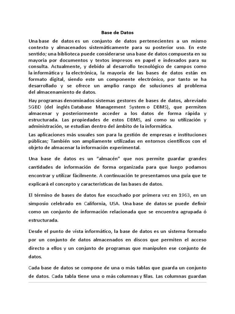 Investigacion Base de Datos Procesamiento OLTP y OLAP | PDF | Bases de ...