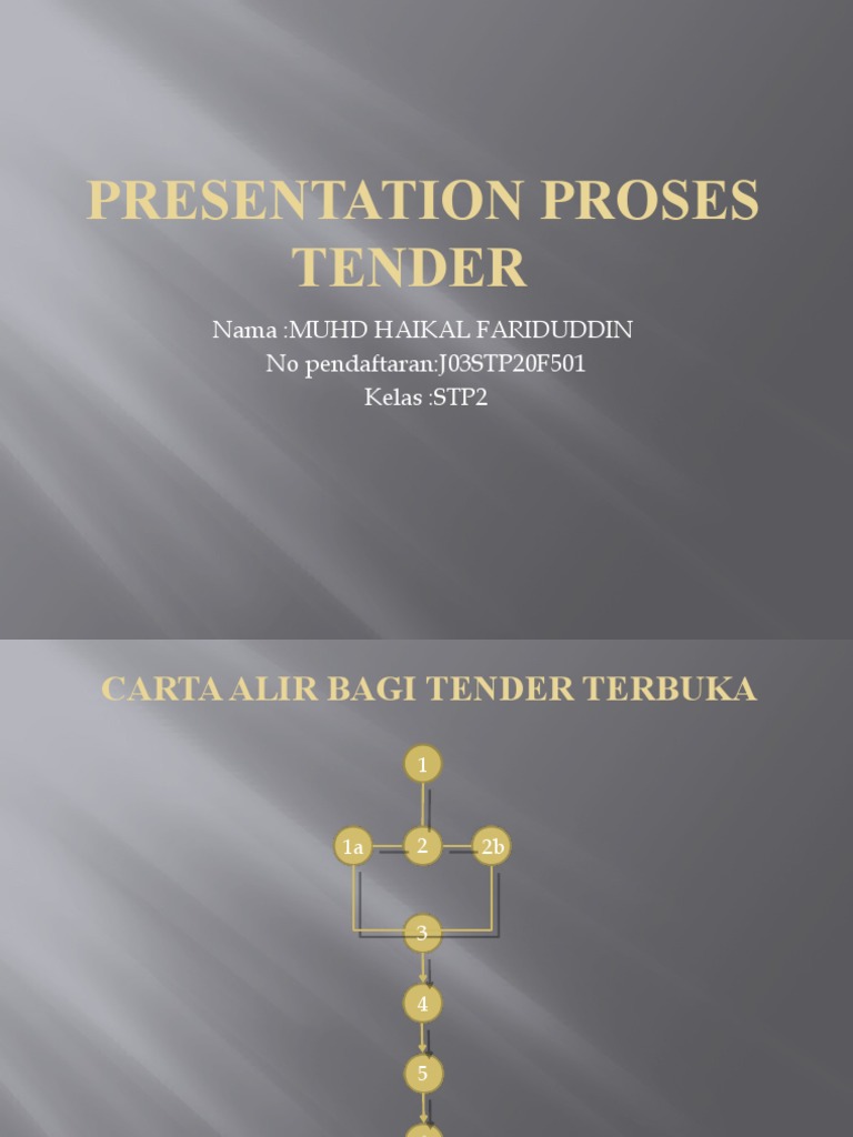 Presentation Proses Tender | PDF