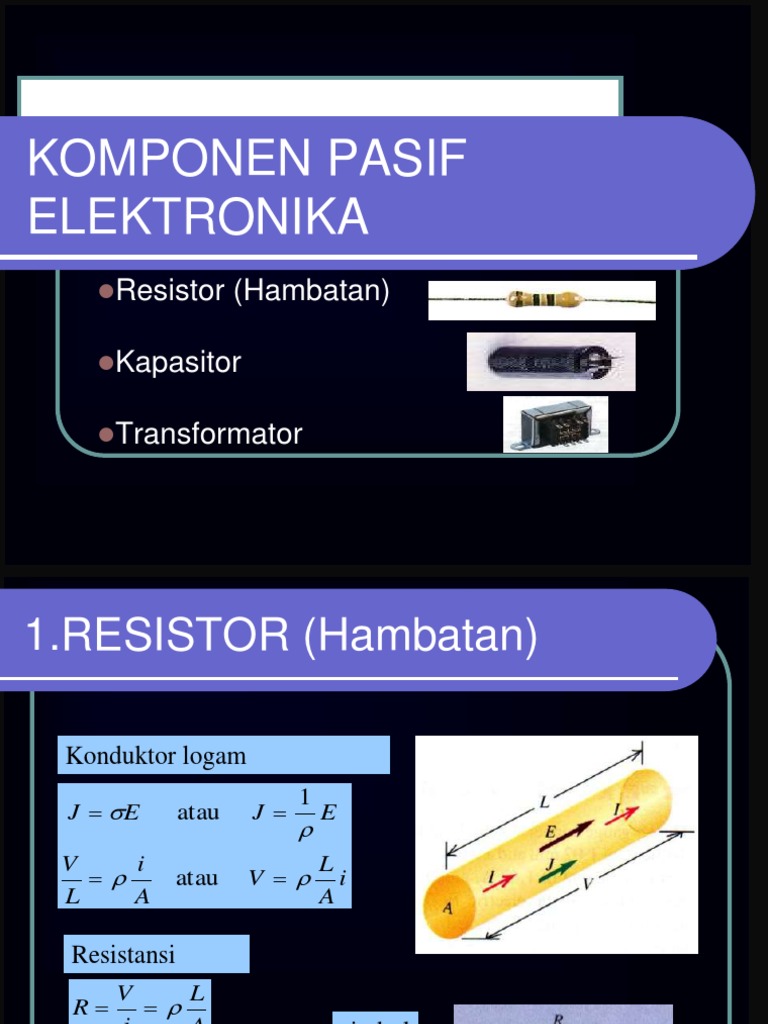 Komponen Pasif Elektronika | PDF