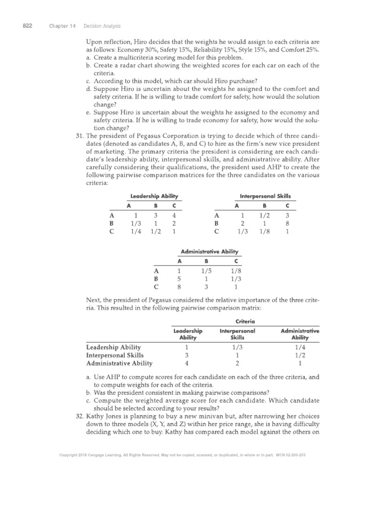 Ejercicios Ahp | PDF