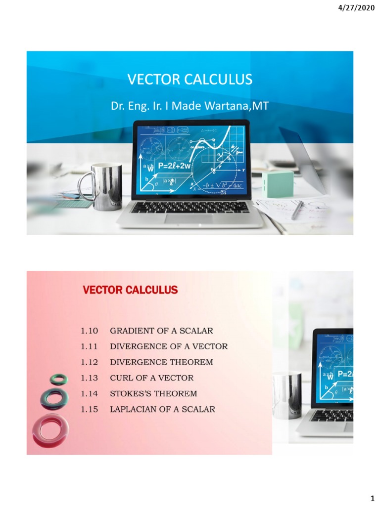 Vector Calculus Vector Calculus: Slide Title | PDF | Divergence ...