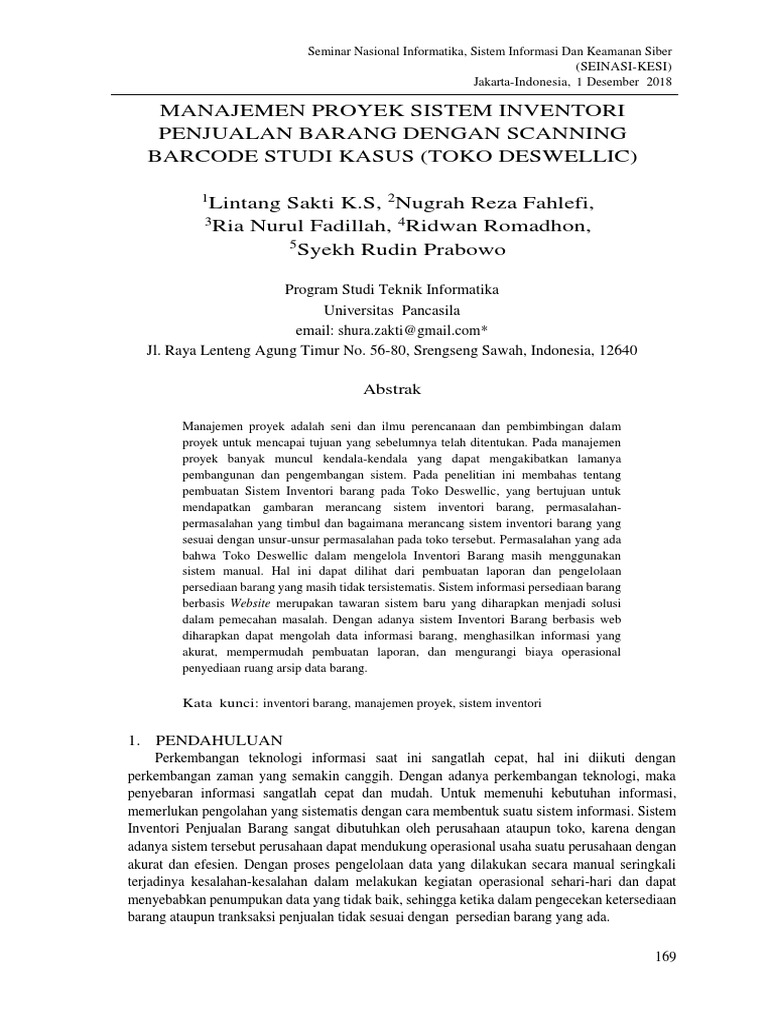 Contoh Proyek SI | PDF