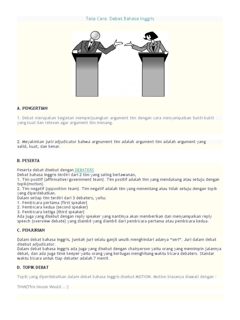 Tata Cara Debat | PDF