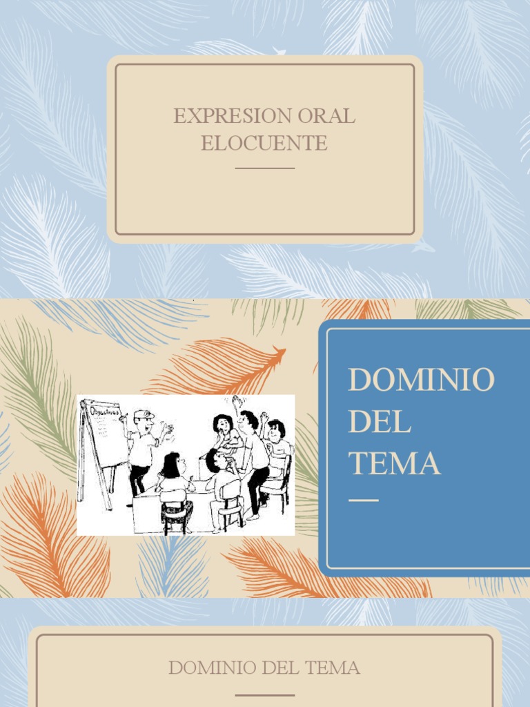 Expresion Oral Elocuente | PDF