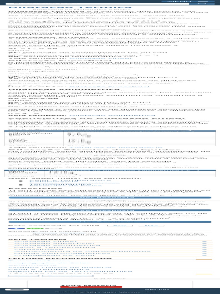 Dilatação Térmica - Toda Matéria | PDF