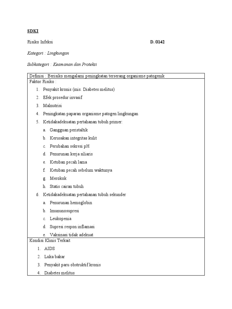 Risiko Infeksi | PDF