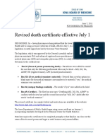 UK Death Certificate Completion Guide | PDF | Death | Coroner