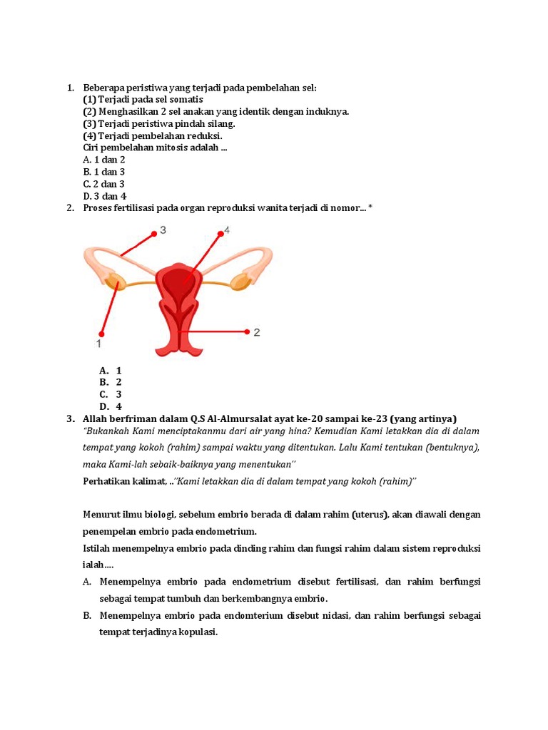 Soal PAS IPA 9 2021 | PDF
