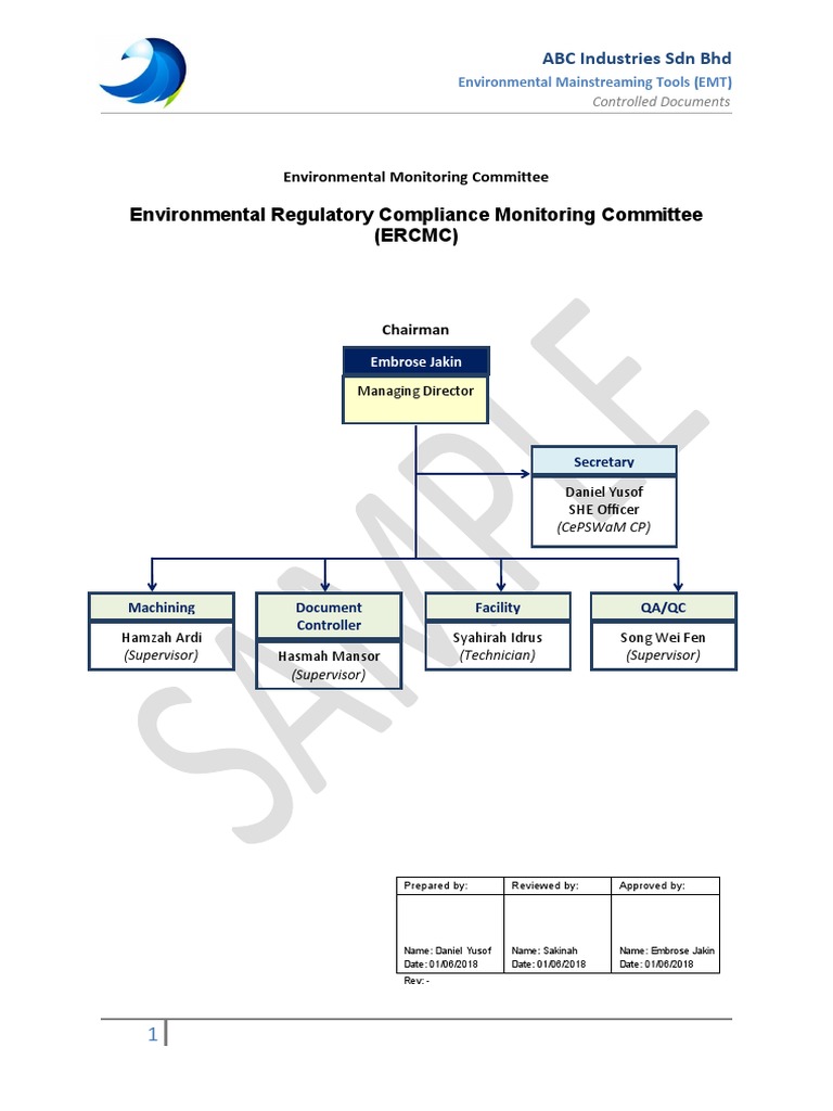 Template 5 ERCMC Organization Chart | PDF