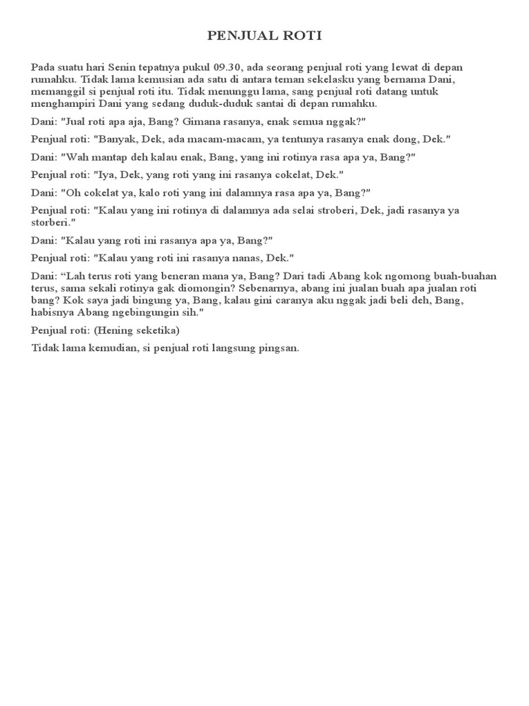 Cerita Lucu Anekdot | PDF