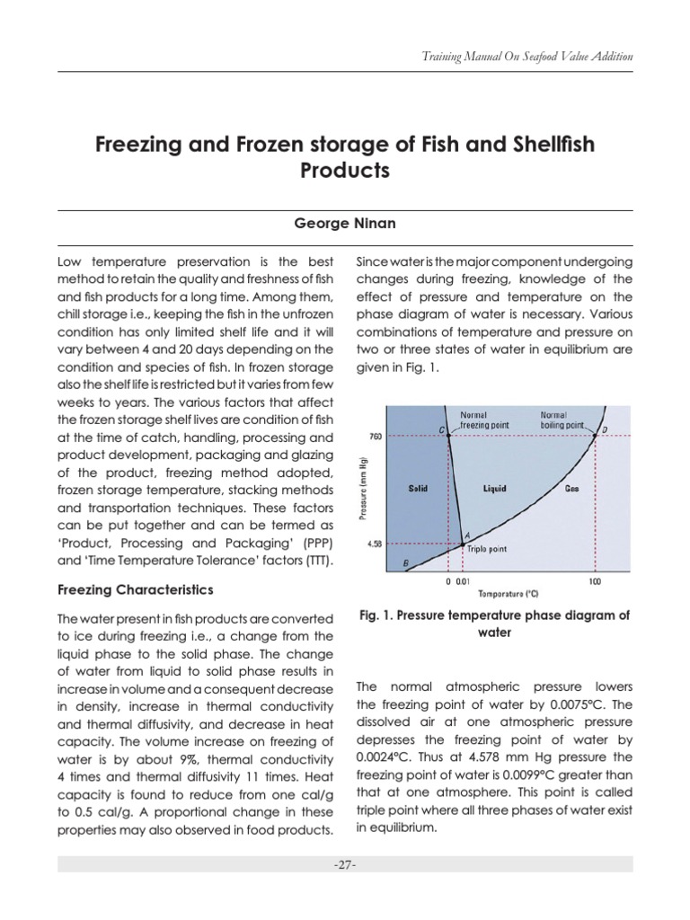 5 - Freezing and Frozen Storage of Fish and Shellfish Products | PDF ...