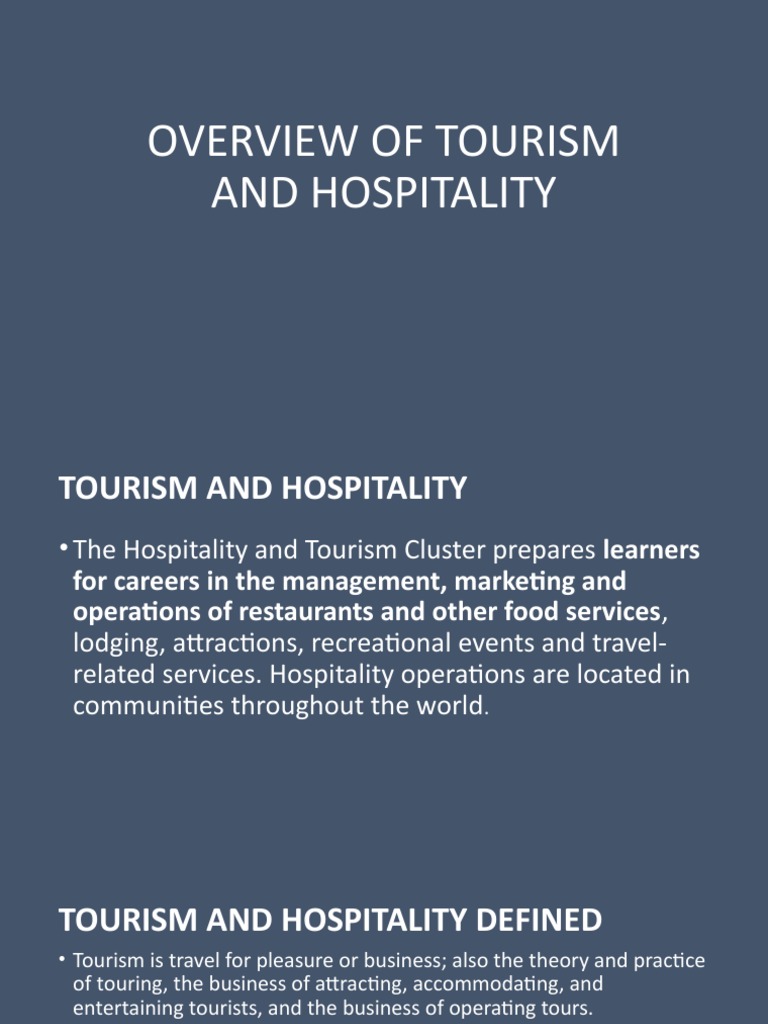 Overview of Tourism in the Philippines | PDF | Tourism | Philippines