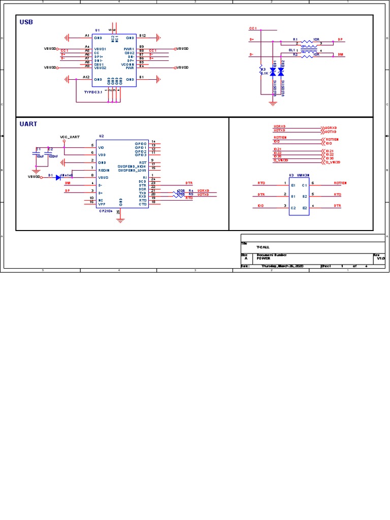 SIM800L Schematic and Connections | PDF