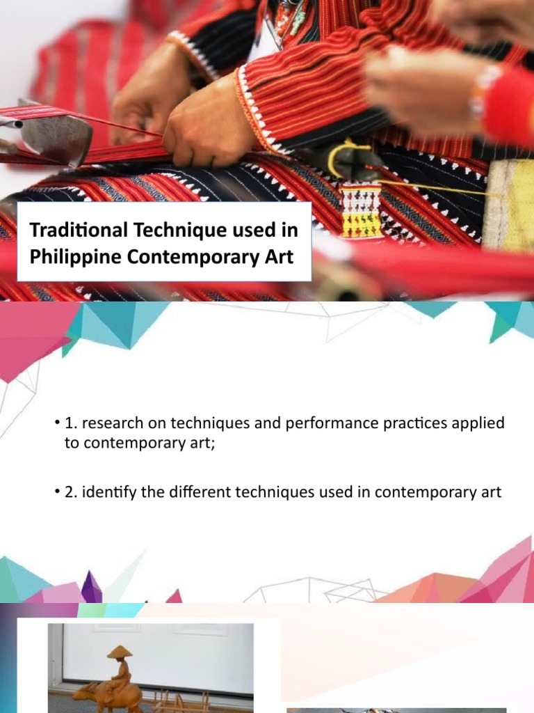 Traditional Technique Used in Philippine Contemporary Art | PDF