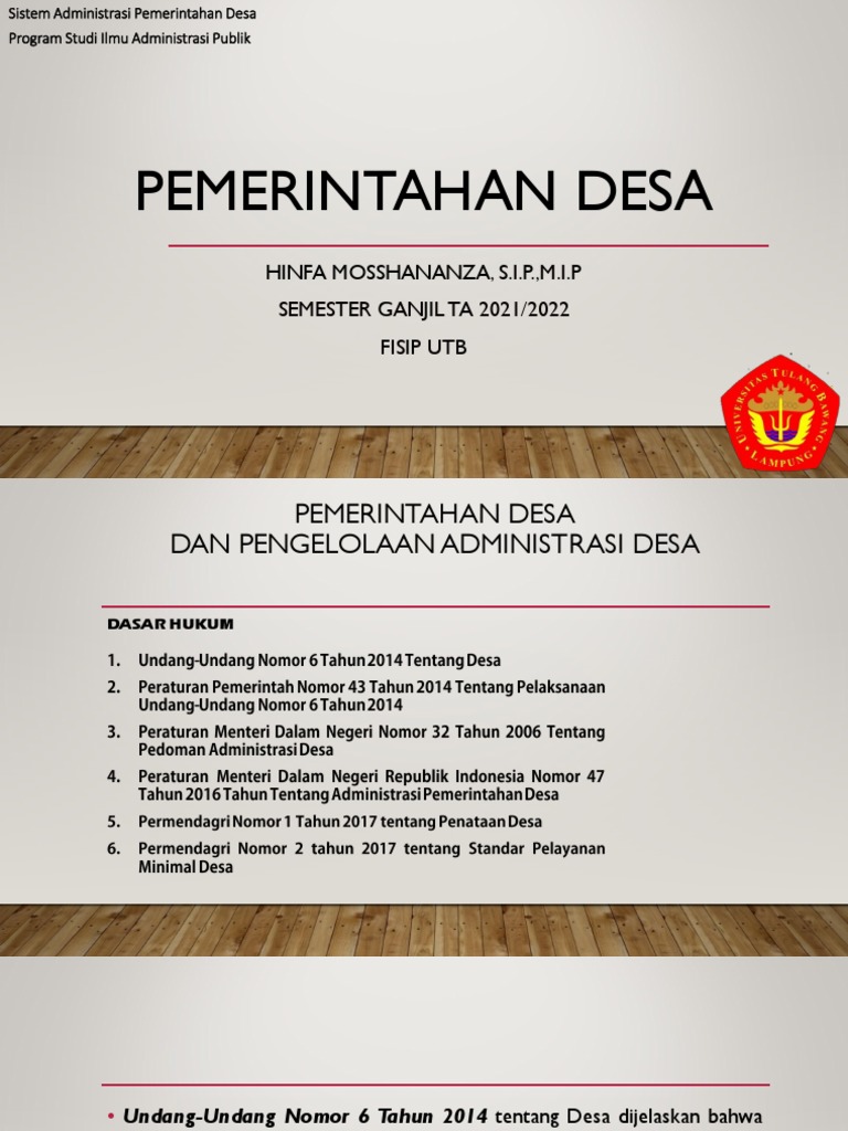 MATERI Pemerintahan Desa | PDF