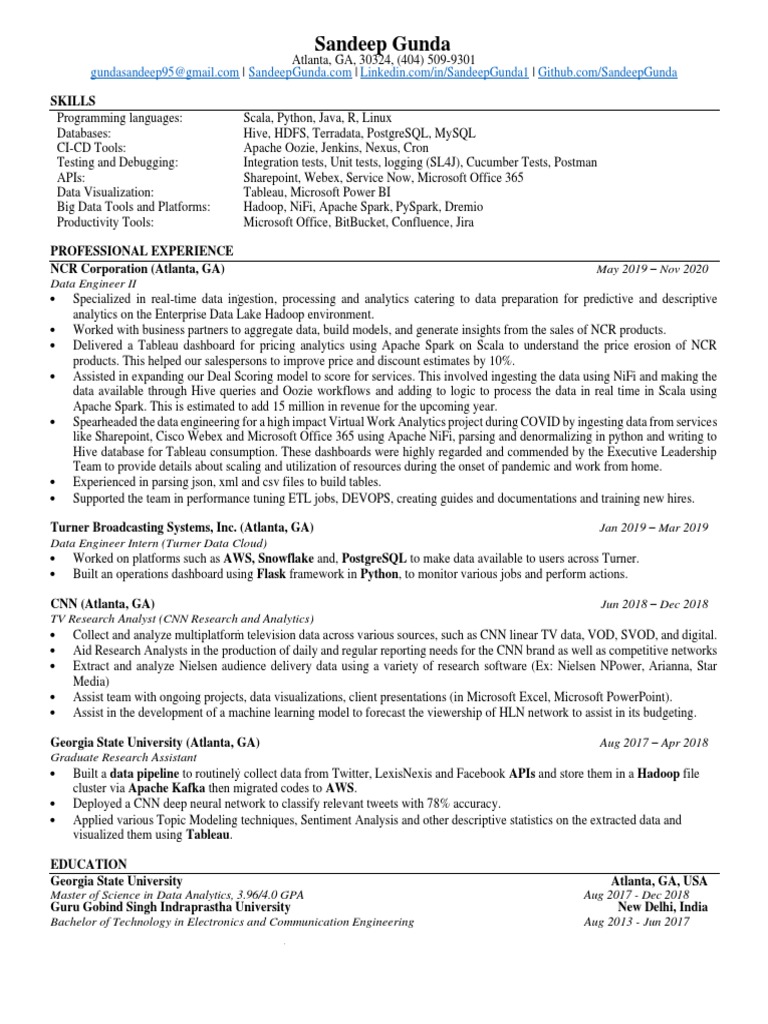 Sandeep Gunda - Data Engineer with experience in Scala, Python, Spark ...