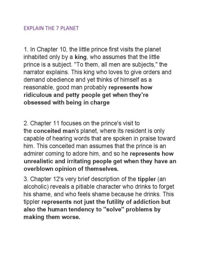 Explain The 7 Planet | PDF