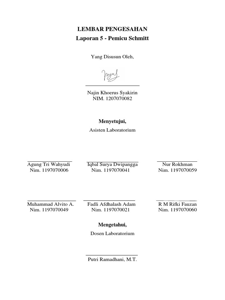 Laporan Modul 5 Pemicu Schmitt | PDF