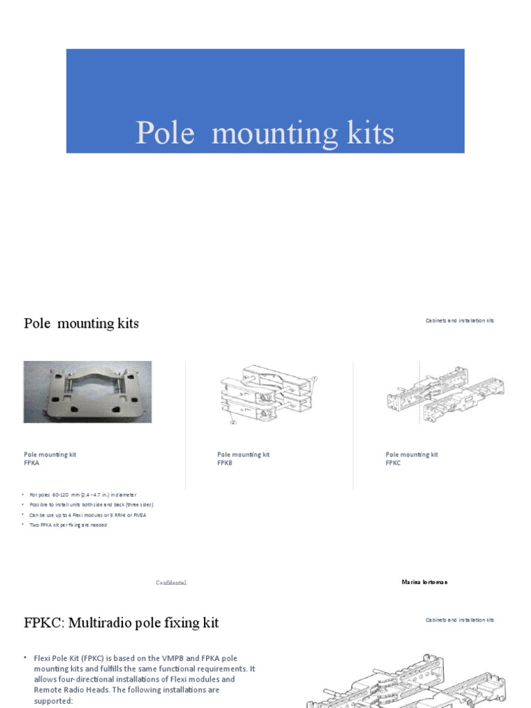 Flexi Pole Mounting Kits - v1 | PDF | Electrical Engineering | Equipment