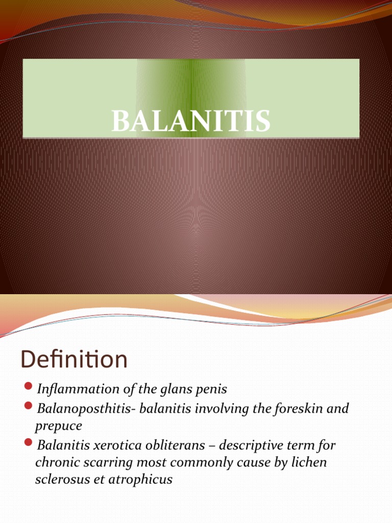 BALANITIS | PDF | Medical Specialties | Diseases And Disorders
