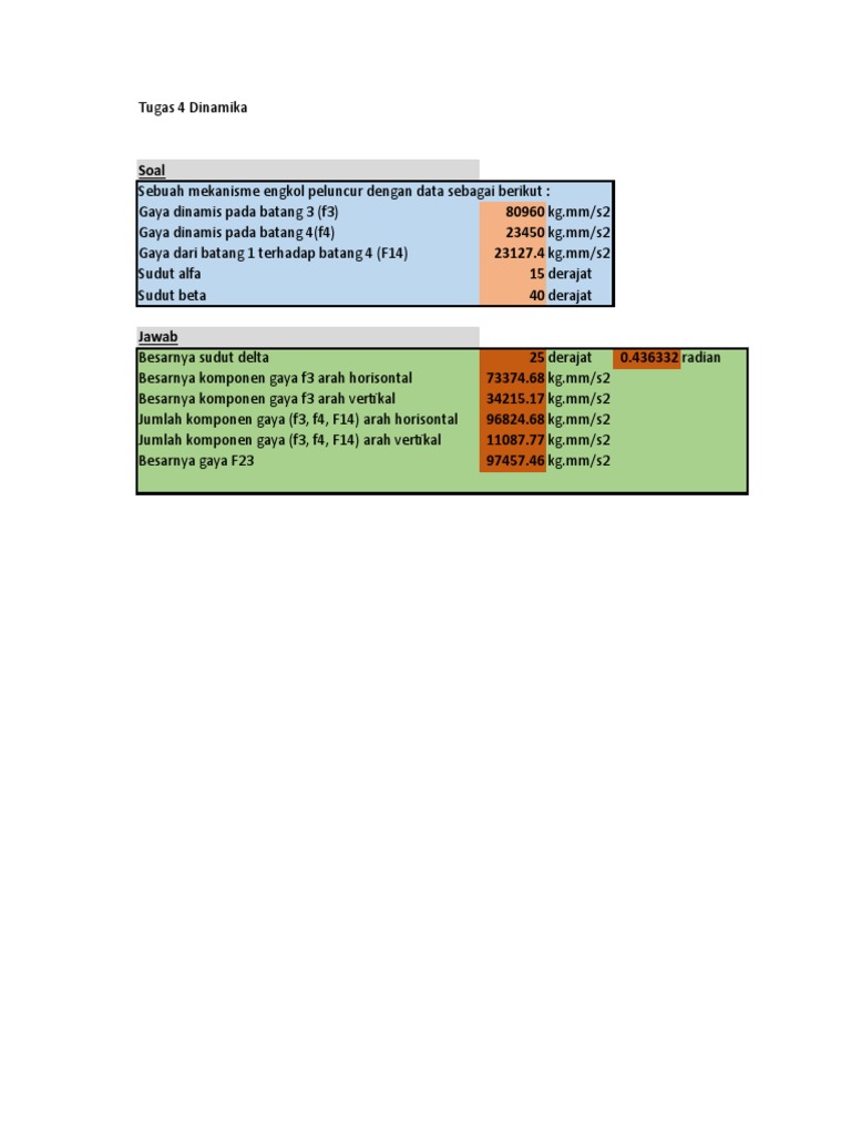 DYNAMICS PROBLEM SOLVING | PDF