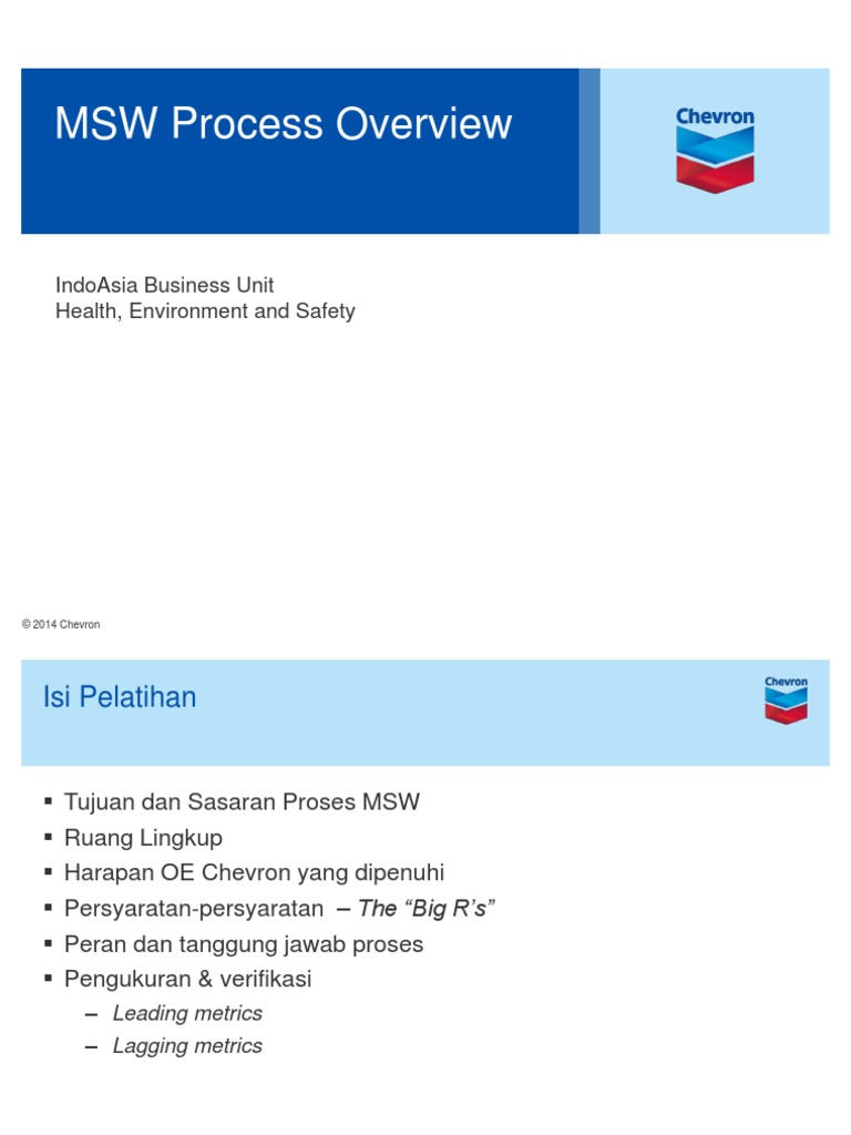 MSW Process Overview - Indo | PDF