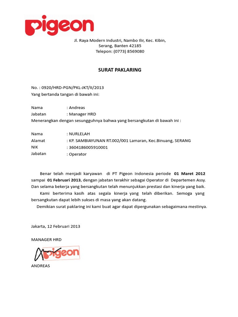 Pigeon Indonesia | PDF