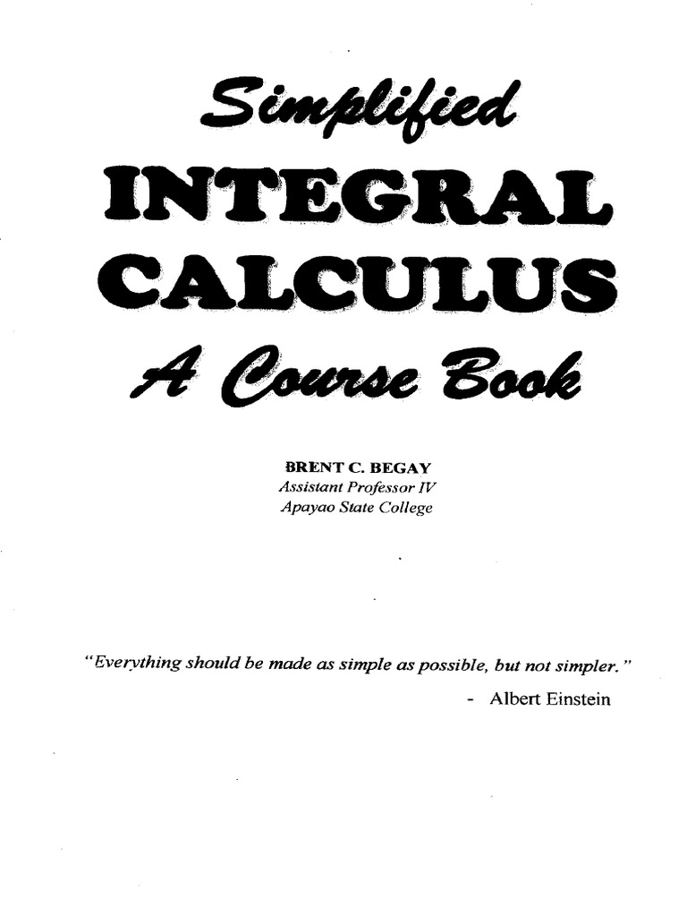 Integral Calculus | PDF