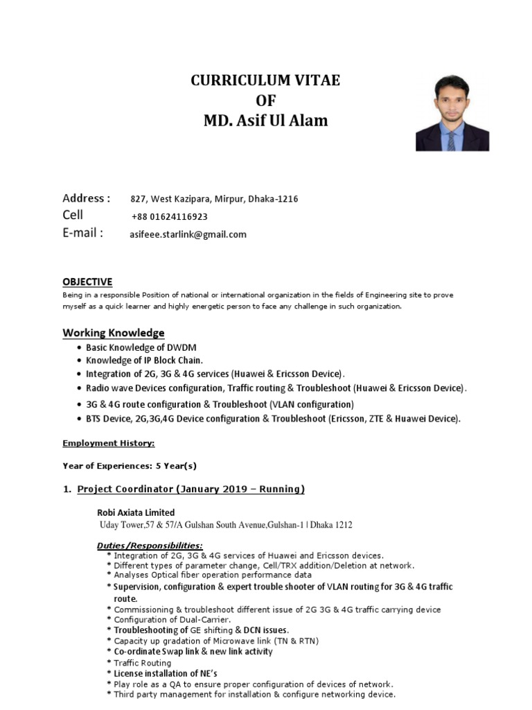 MD. Asif Ul Alam | PDF | 4 G | Routing